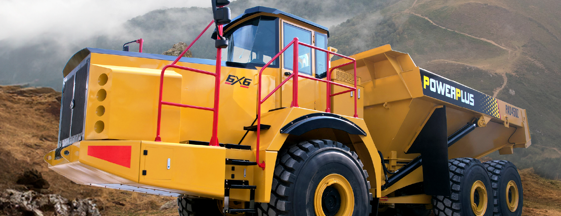 POWERPLUS Unveils New 6x6 PAD450Z Articulated Dump Truck - POWERPLUS Group